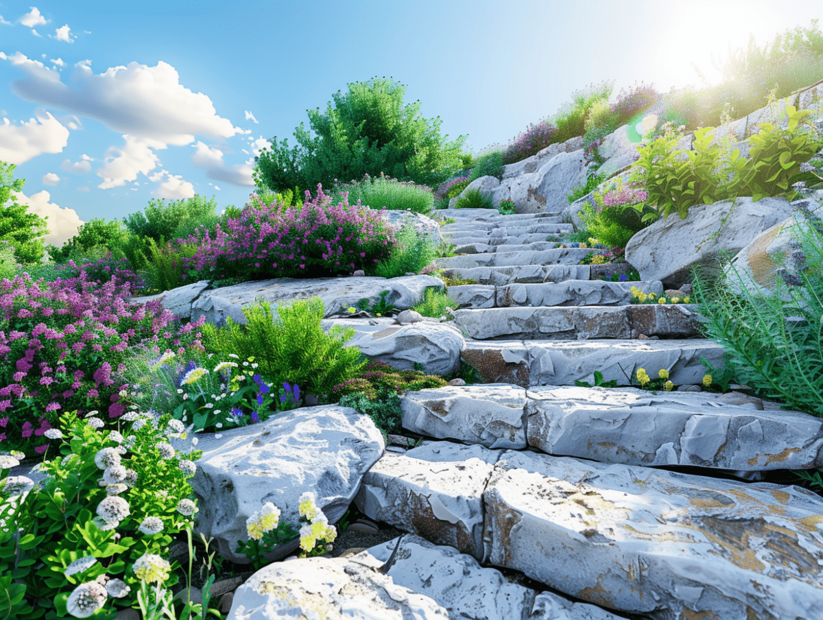 Aménager un talus avec des pierres : Conseils pour un paysage durable ...